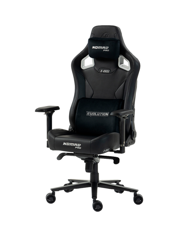Игровое кресло EVOLUTION NOMAD PRO X-Base Black компьютерное, мультиблок, 4D-подлокотники ...