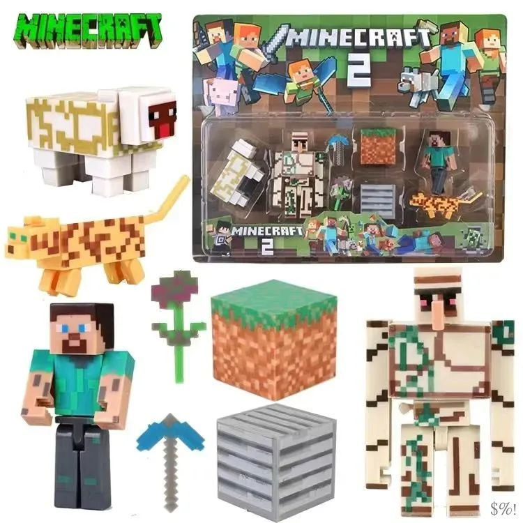 Childlike fun Игрушечная кукла Minecraft iron puppet из 6 предметов ...