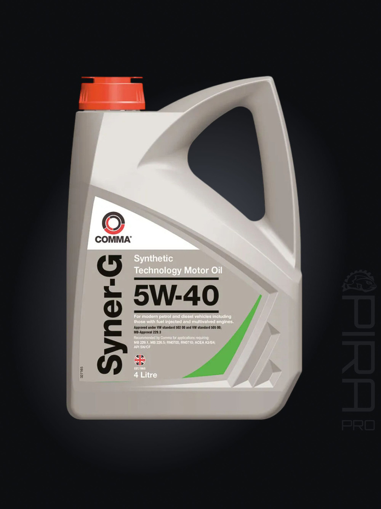Масло моторное Comma COMMA SYNER-G 5W-40 Синтетическое 4 л SYN4L купить ...