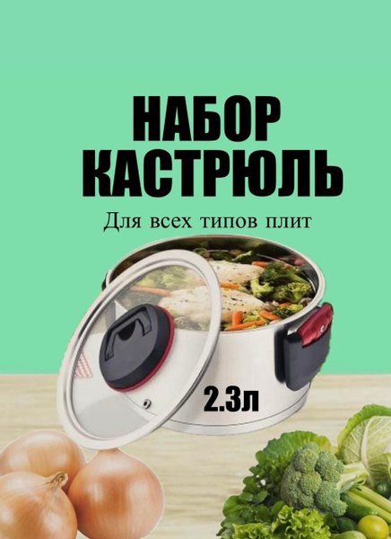 MixBit Кастрюля, Нержавеющая сталь, 2,3 л купить на OZON по низкой цене ...