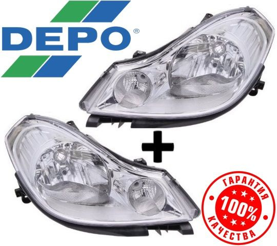 Фара передняя правая+левая комплект для Renault Symbol II Thalia 2008 ...