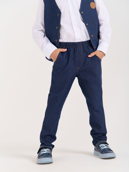 Брюки Мальчики, Девочки BUNGLY чиносы темно-синий, черно-синий Хлопок, Полиэстер Повседневный ...