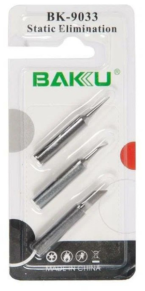Жало паяльника BAKU BK-9033 (набор 3 шт., медное) купить на OZON по ...
