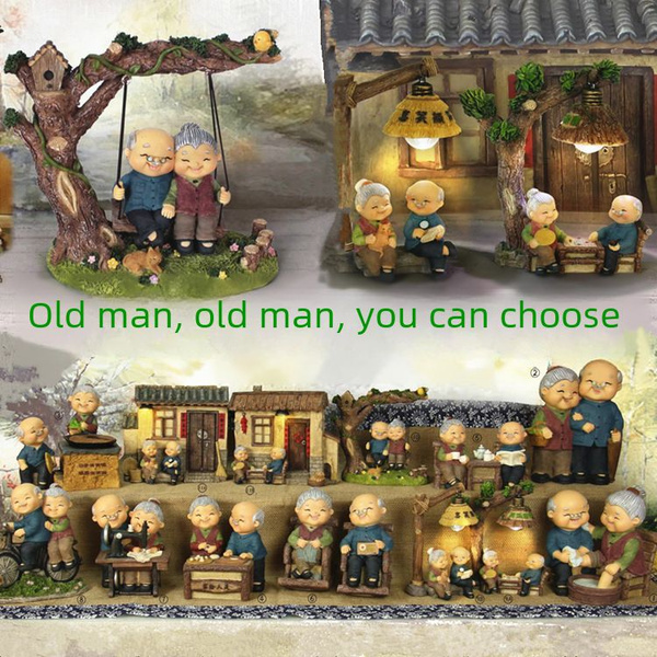 Статуэтка Бабушка и дедушка подарок на годовщину свадьбы Декор для дома интерьерная