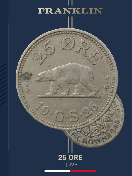 Монета Гренландия 25 эре 1926 год KM# 5 купить на OZON по низкой цене (2483981491)