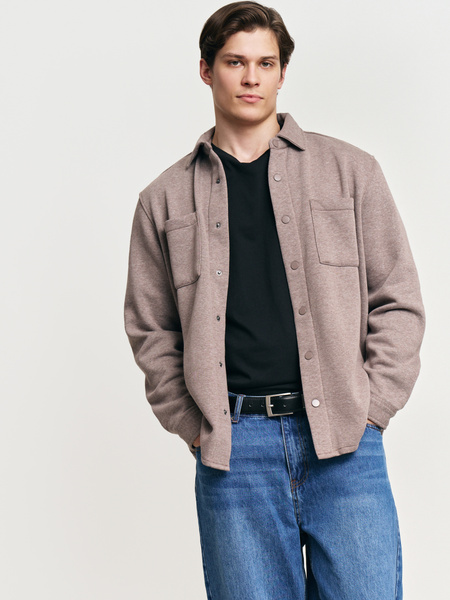 Толстовка Мужской Zolla светло-коричневый Хлопок, Полиэстер, размер 50 Китай купить c доставкой ...