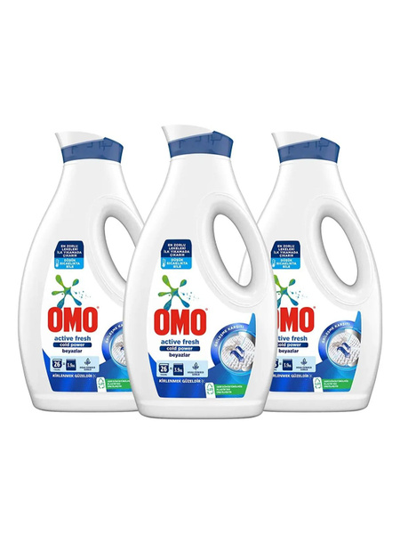 Жидкое моющее средство Omo Active Fresh Cold Power Whites 1690 мл x3 ...
