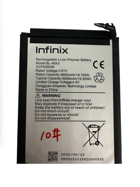 BL-49XX подходит для аккумулятора мобильного телефона infinix емкостью ...