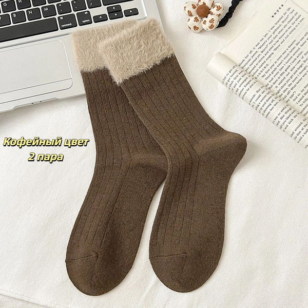 Термоноски Женский, размер 35, 42 Политекс Гимнастика Еврозима кофейный ...