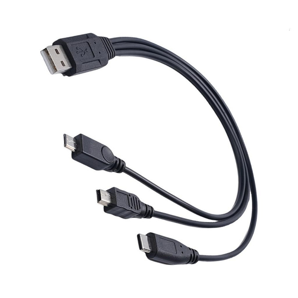 USB-кабель 3 в 1 (Type C, Micro USB, Mini 5P) купить на OZON по низкой ...