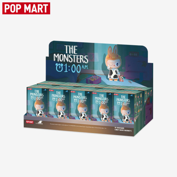 100% Original оригинал POP MART - THE MONSTERS 1:00 AM Series Figures, Подарки,Набор (10 шт ...