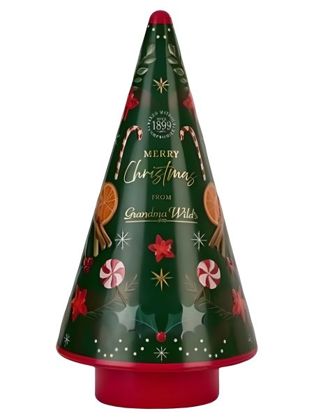 Печенье Christmas Candy Cane Musical Tree Tin, Grandma Wild's, 250 г ...