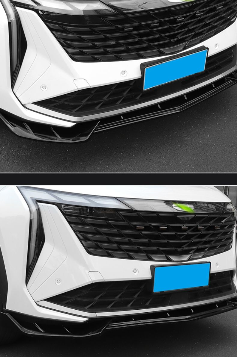 Передняя губа бампера для Geely Atlas ll FX11(BO YUE L) 2023-2025, Сплиттер Спойлер Диффузор ...