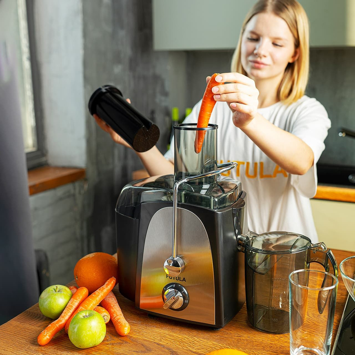 Соковыжималка электрическая Futula ESM8 купить на OZON по низкой цене (1215866431)