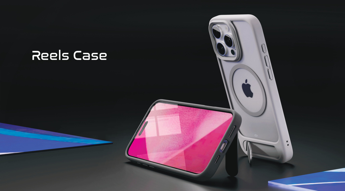 Чехол защитный "VLP" Reels Case с MagSafe для iPhone 16 ProMax, серый ...