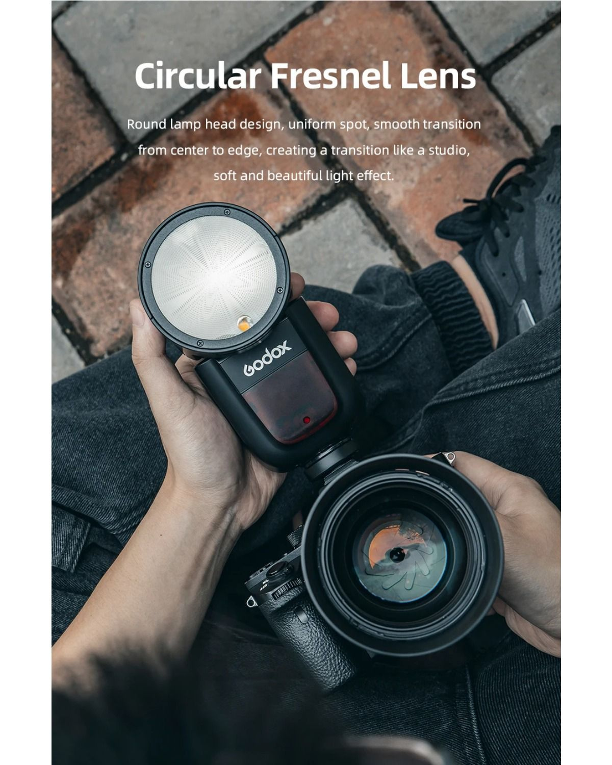 Godox V1-Sony Вспышка Speedlite с литий-ионным аккумулятором Speedlite ...