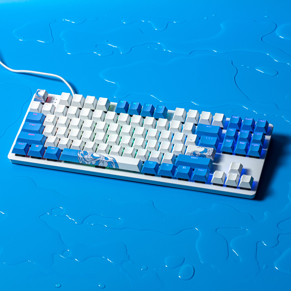 Клавиатура для компьютера игровая Red Square Keyrox TKL Aquarius g3ms Amber (RSQ-20036) White ...