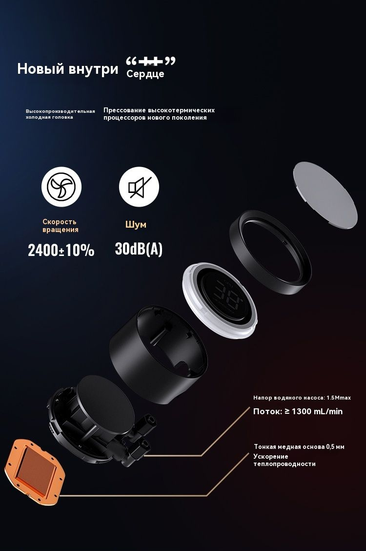 JONSBO TH240 Встроенный радиатор водяного охлаждения на 360 градусов ...