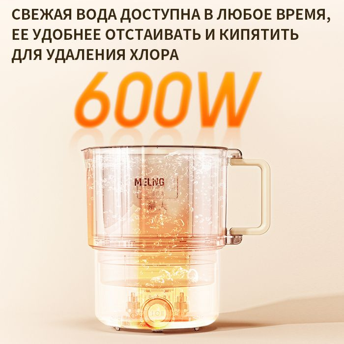 MELNG Электрический чайник MH-D605, белый купить на OZON по низкой цене ...