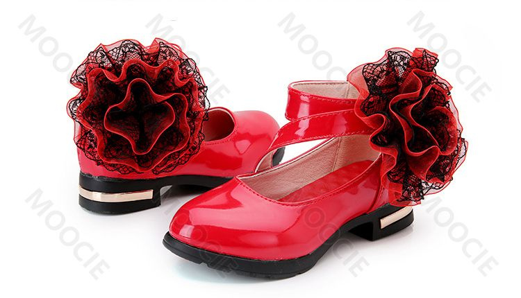 Туфли Девочки MOOCIE Полиуретан, размер 36 Стандартный низкий (до 4 см) T (узкая) Мэри Джейн ...