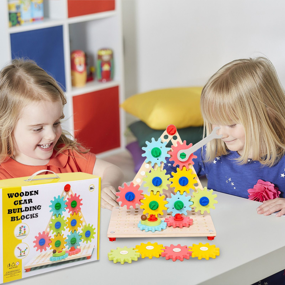 Gear Buzzle Game, Gears Toys for Kids ,Кубики купить на OZON по низкой ...