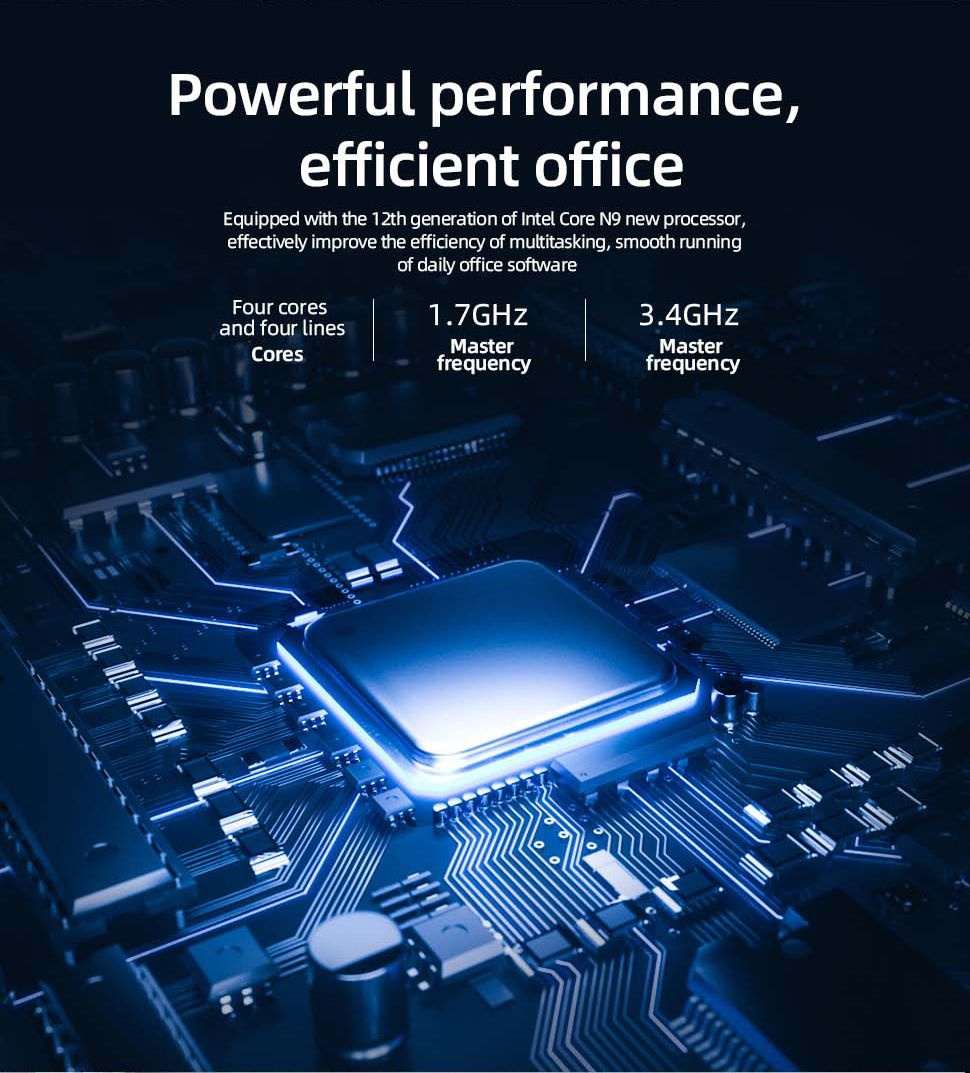 Мини-ПК (Intel N95, RAM 8 ГБ, SSD 500 ГБ, Intel Graphics, Windows 11 ...