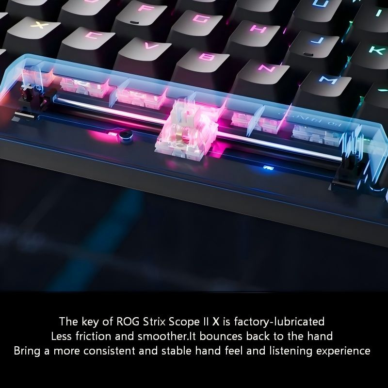 ASUS Игровая клавиатура проводная ROG Strix Scope II X, (ROG NX STORM ...