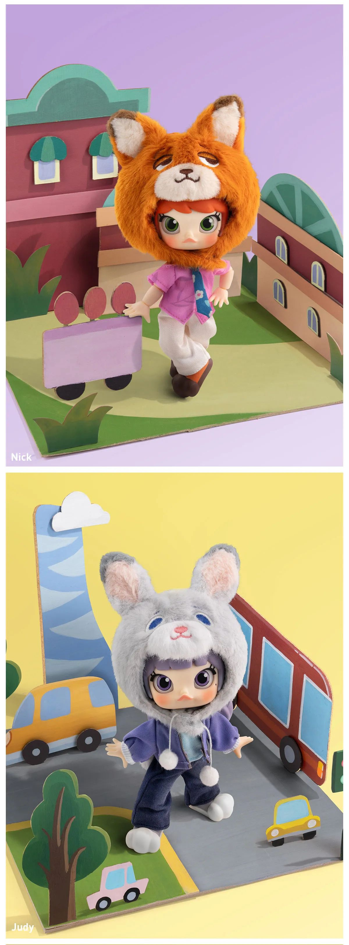 100% Original оригинал Коллекционная MOLLY ZOOTOPIA 2 Series 1/12 ...