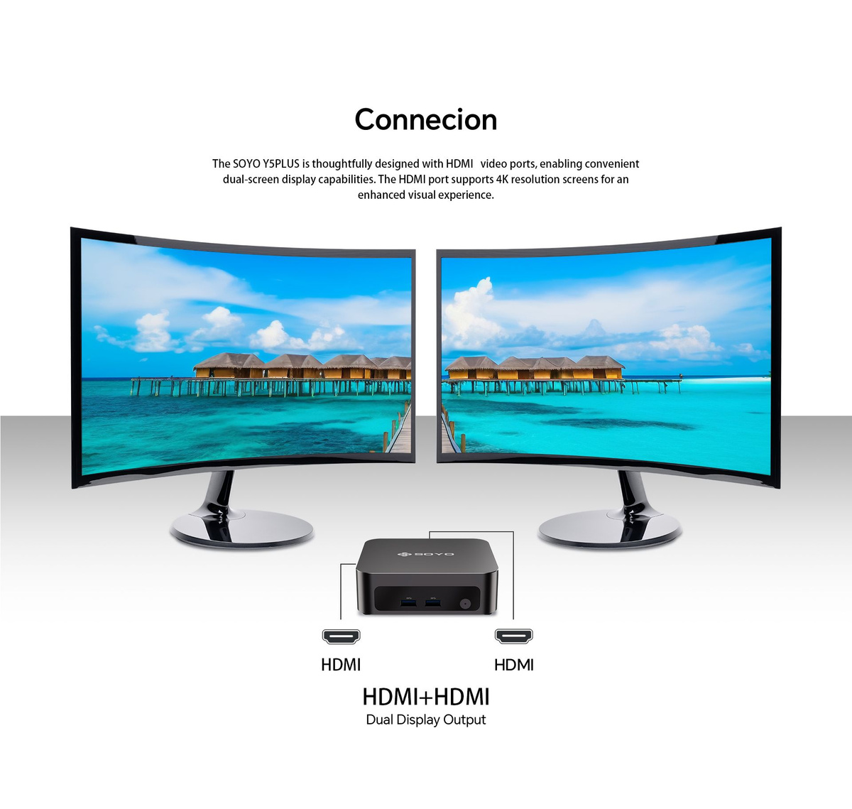 SOYO Мини-ПК (Intel Core i7-4650U, RAM 8 ГБ, SSD 128 ГБ, Intel UHD ...