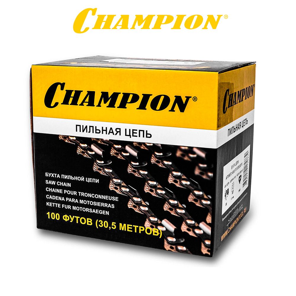 Бухта цепи CHAMPION PRO 3/8"-1,5-1640зв. (73LG) PRO купить на OZON по ...