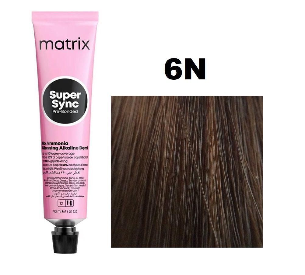 Matrix Краска без аммиака Super Sync 6N темный блондин 90 мл купить на ...