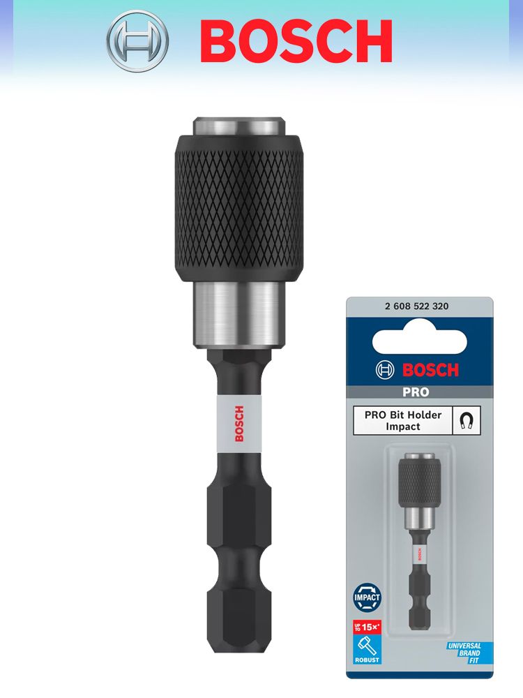 BOSCH 2608522320 Держатель бит PRO Impact с быстрой заменой и высокими ...