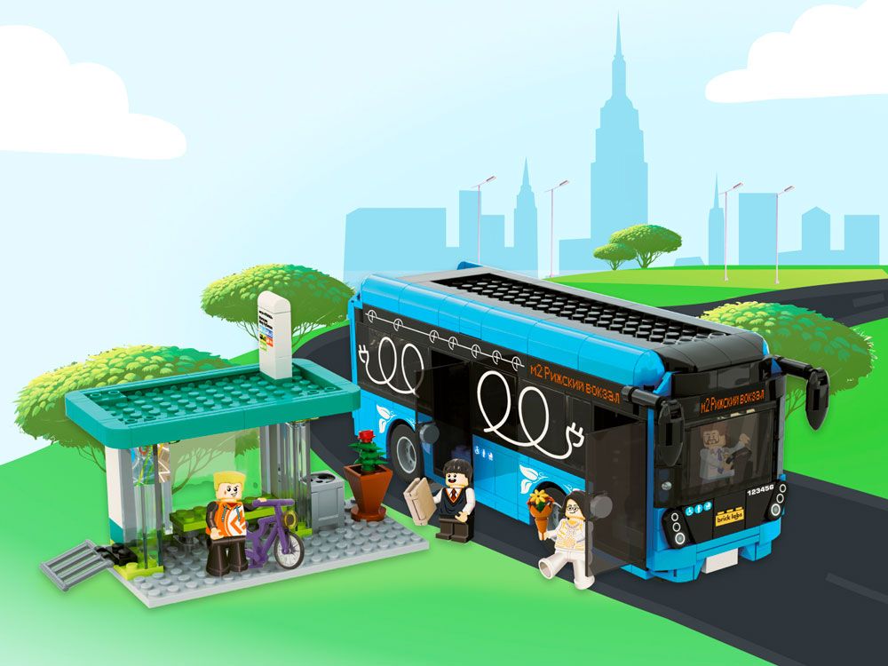 Конструктор Brick Labs Бриксити Электробус, AB-1302 купить на OZON по ...