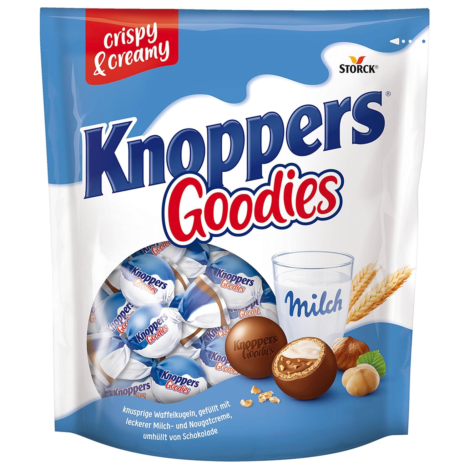 Шоколадные конфеты Knoppers Goodies Crispy Minis 180г (Германия) купить ...