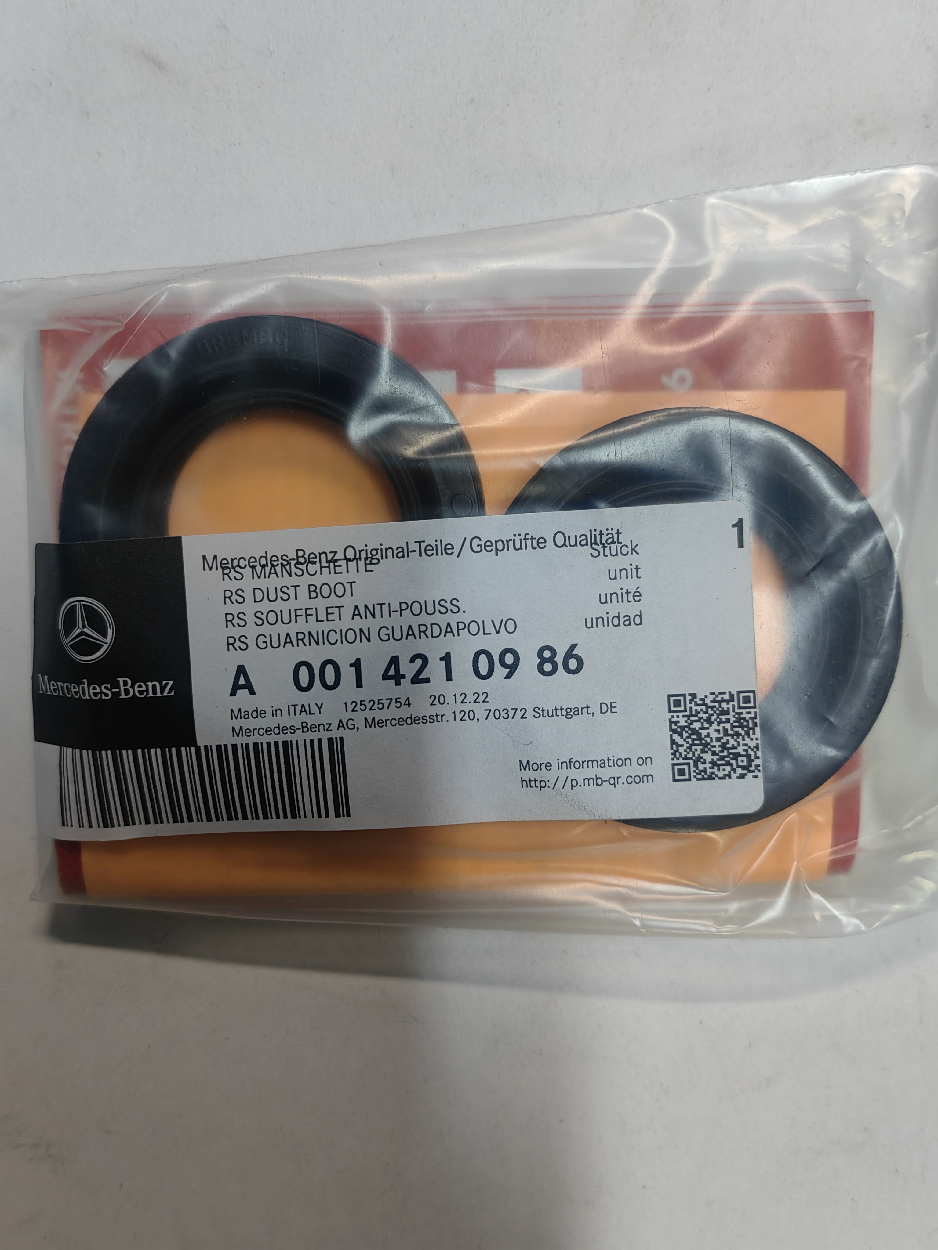 MERCEDES-BENZ A0014210986 Ремкомплект переднего тормозного суппорта MB W221. Оригинал купить на ...