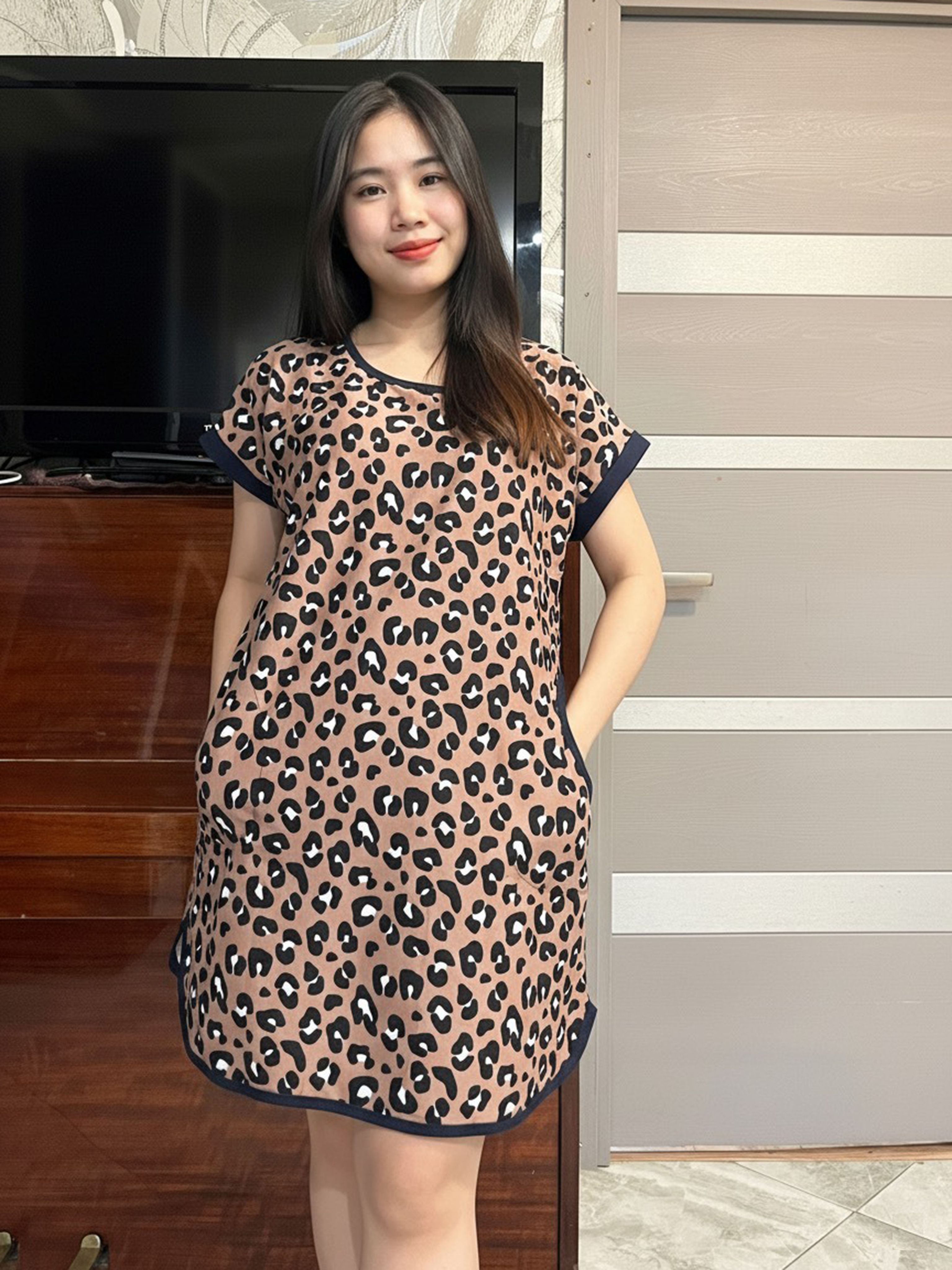 Туника VG CLOTHES, женская, для женщин, хлопок, коричневая, хлопковая ...