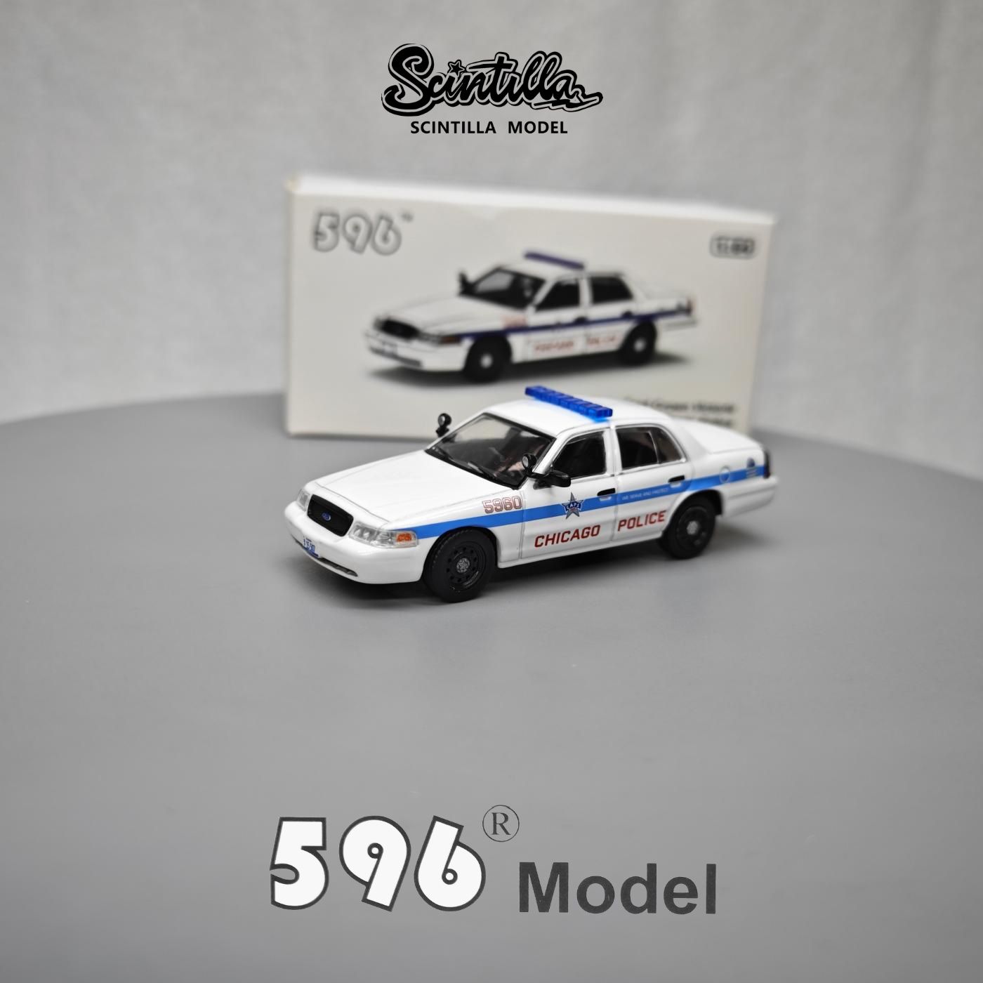 Машинка 596 Model 1/64 #Ford Crown Victoria Chicago lllinois Pollce ...