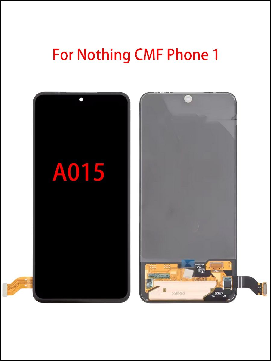 Дисплей на Nothing CMF Phone 1, A015 (ORIG) в сборе с тачскрином Черны ...