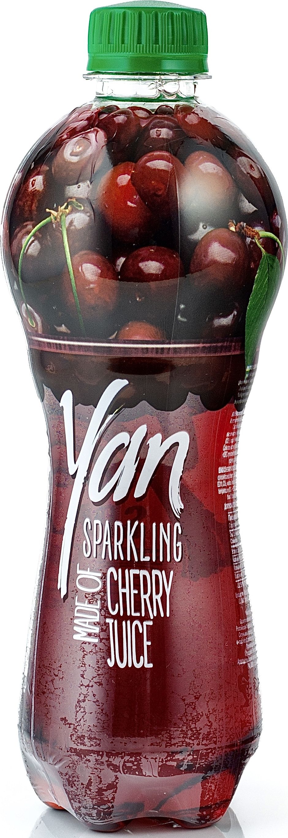 Вишнёвый газированный сокосодержащий напиток Yan Sparkling, 470 мл ...