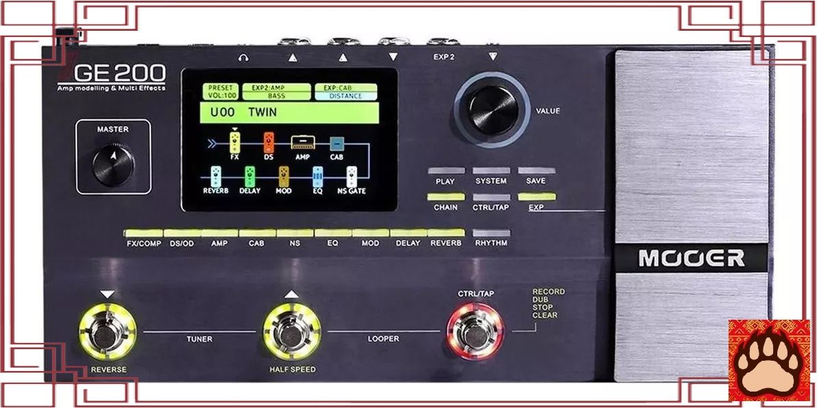 MOOER GE200 Педаль мультиэффектов для моделирования усилителя купить на ...