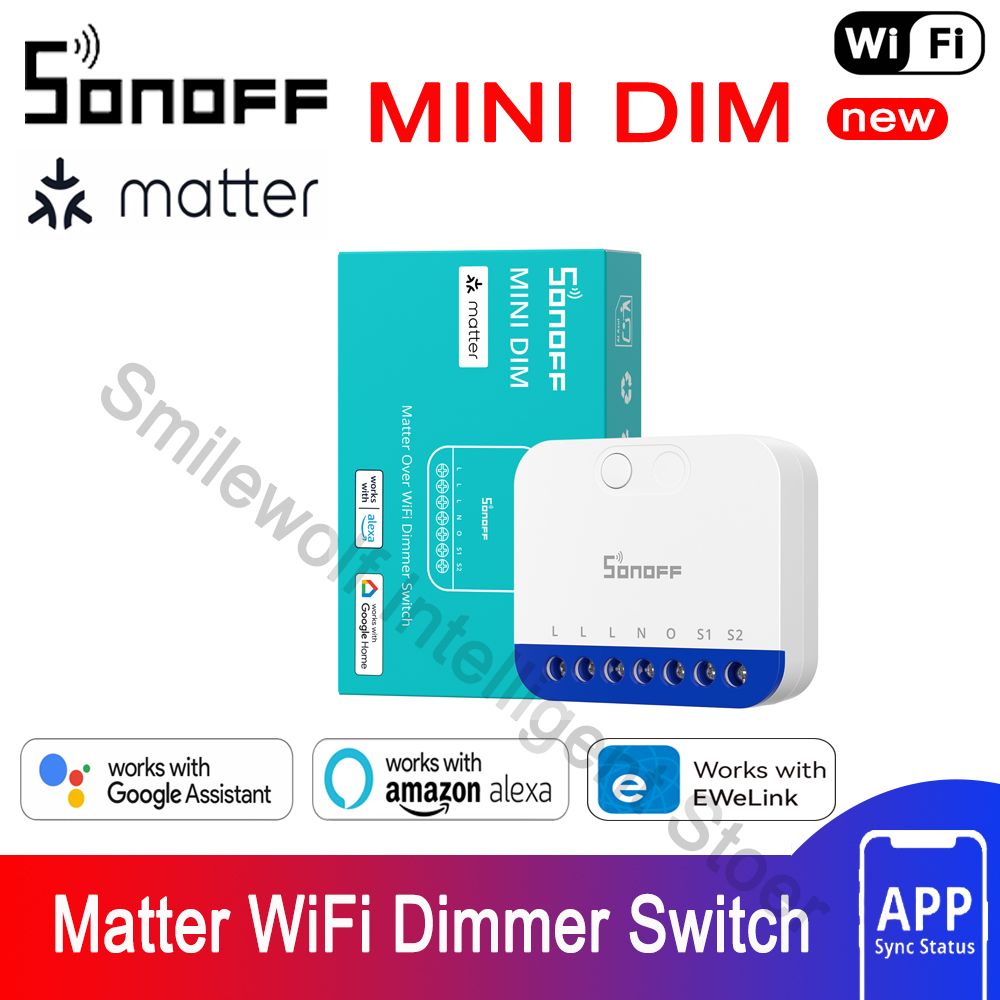 WiFi(Matter) реле SONOFF MINI-DIM Extreme,WiFi Smart Dimmer Switch,2А ...