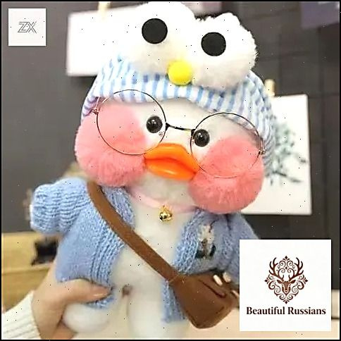 Мягкая игрушка уточка Лалафанфан MK Toy желтая / Утка Лала фанфан в ...