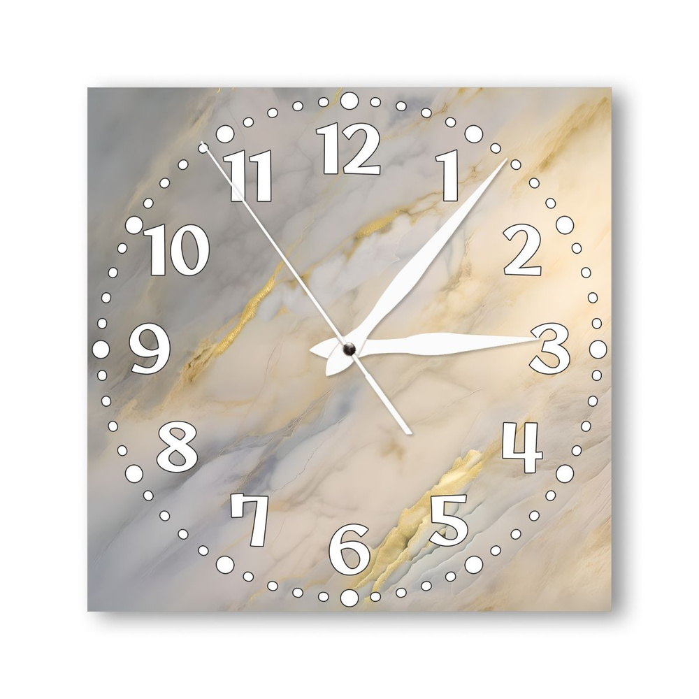 Деревянные настенные часы с УФ принтом 28см бесшумные кварцевые интерьерные часы без стекла