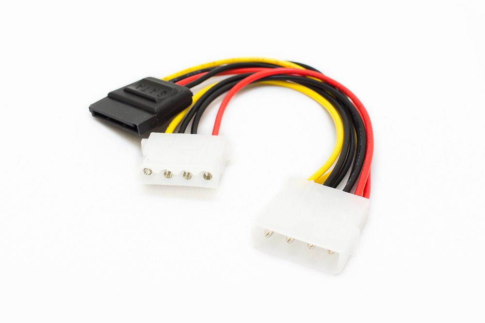 Переходник питания Cablexpert MOLEX - SATA+MOLEX - купить с доставкой ...