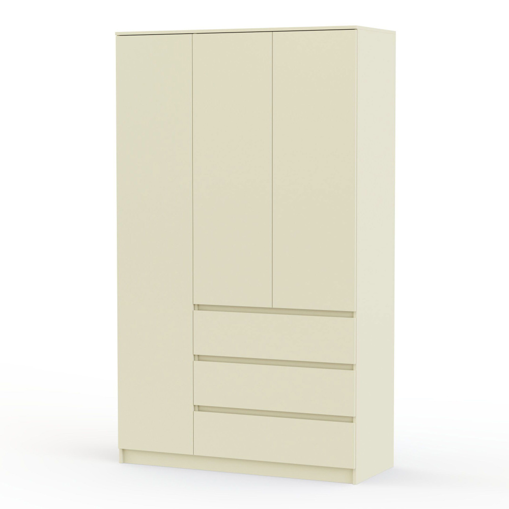 Шкаф распашной BestMebel Мальм 3 с ящиками, 115x60x220 см купить c ...