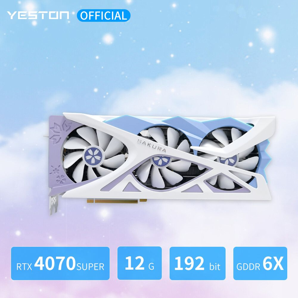 Видеокарта YESTON GeForce RTX 4070 SUPER, 12 ГБ GDDR6X - купить по ...
