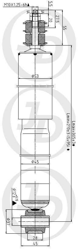 Амортизатор масляный передний /444261/ Исузу IS Elf 250 NKR66E - купить ...