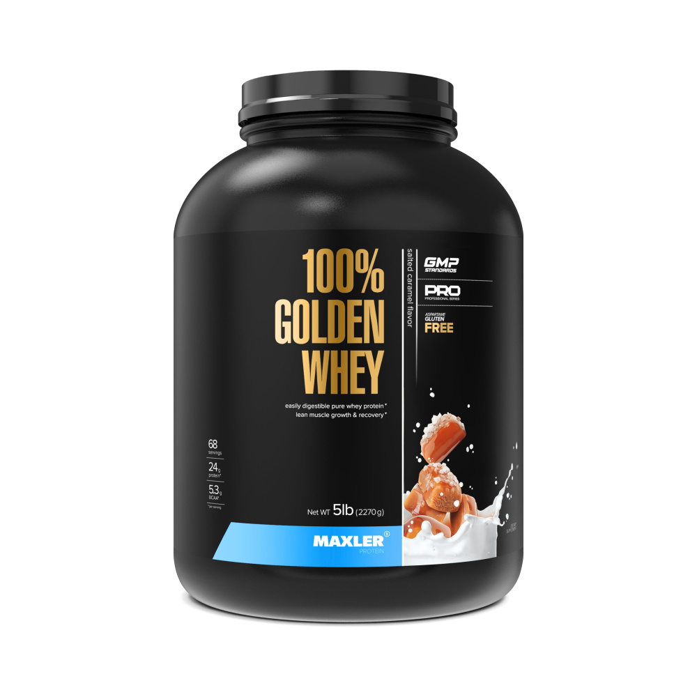 Протеин сывороточный Maxler 100% GOLDEN WHEY 2270г Солёная карамель ...