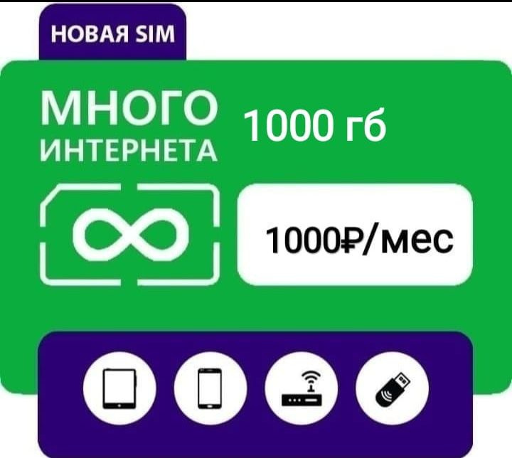 SIM-карта Много интернет в сети Мегафон с раздачей wifi для всех ...