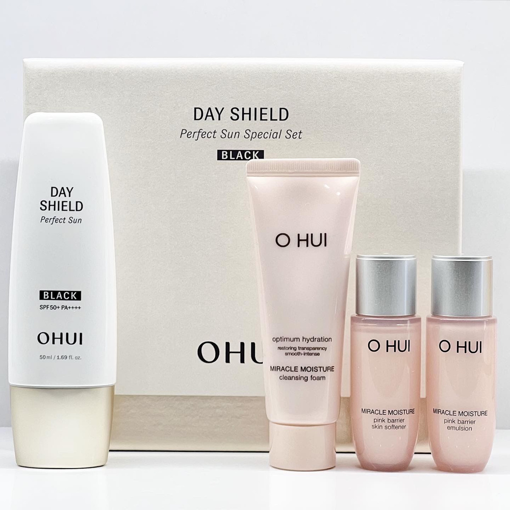 O HUI Солнцезащитный крем (50мл) в наборе DAY SHIELD perfect sun black ...